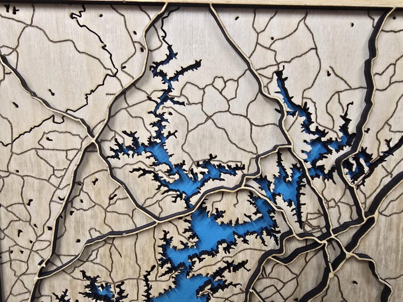 Lake Lanier Layered Map Svg, Lake Lanier Laser Map File, Lake Lanier 3d ...