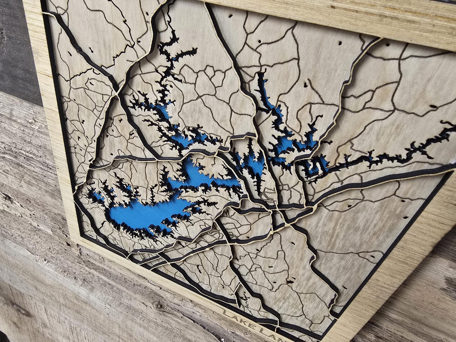 Lake Lanier Layered Map Svg, Lake Lanier Laser Map File, Lake Lanier 3d ...