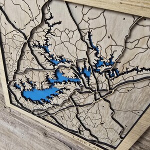 Lake Lanier Layered Map Svg, Lake Lanier Laser Map File, Lake Lanier 3d ...