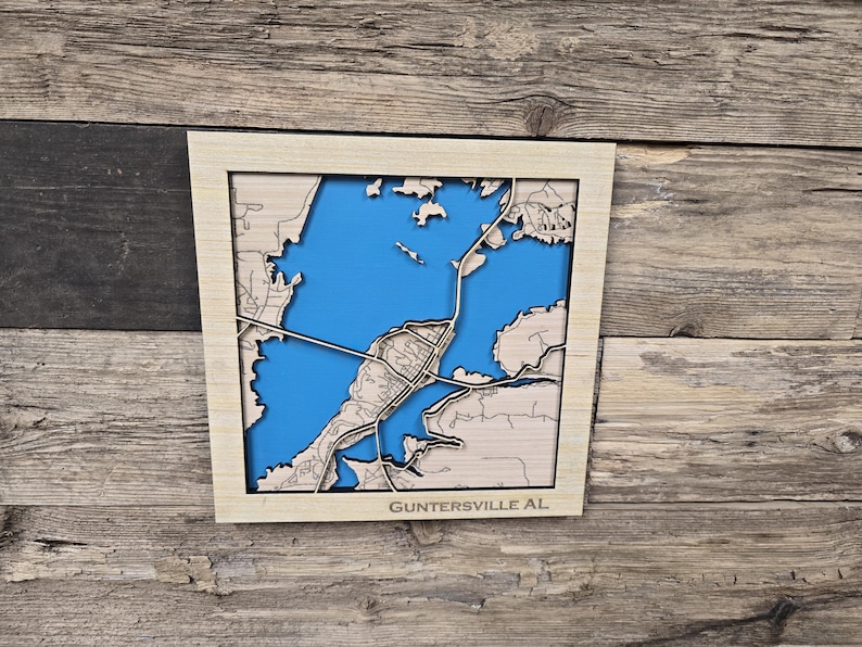 Guntersville Alabama Map Svg File, Layered Guntersville Map Svg, City ...