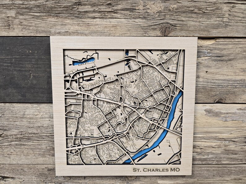 St. Charles Missouri Layered Map SVG File (digital Download) - Etsy