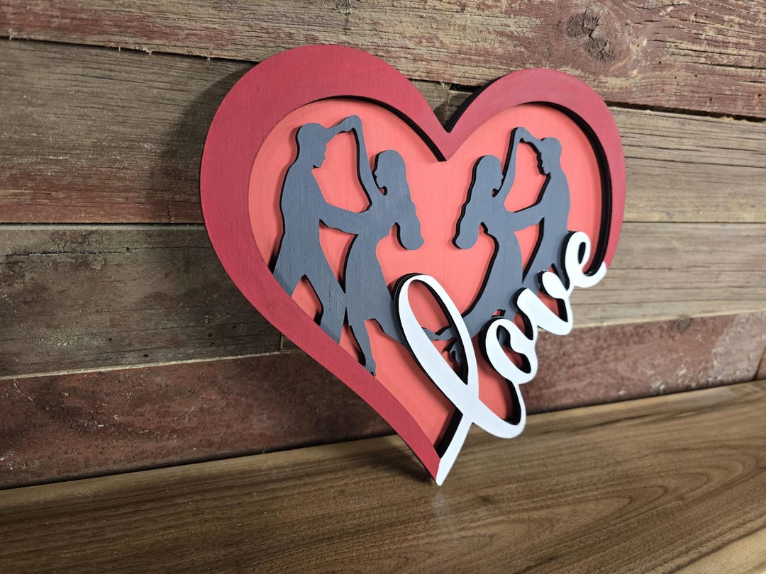 Layered Wedding Love Svg File, Love Sign Svg File, Laser Wedding Gift ...