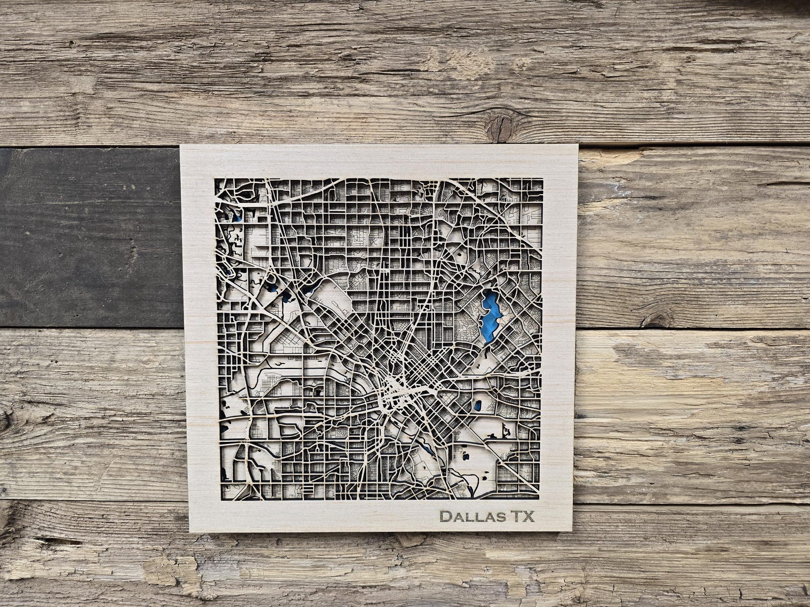 Dallas Texas Layered Map Svg File, Wood Layered Maps, 3d Wooden Map ...