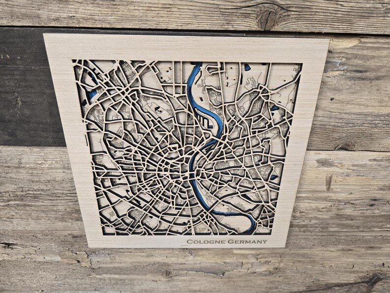 Cologne Germany Layered Map SVG File (digital Download) - Etsy Canada