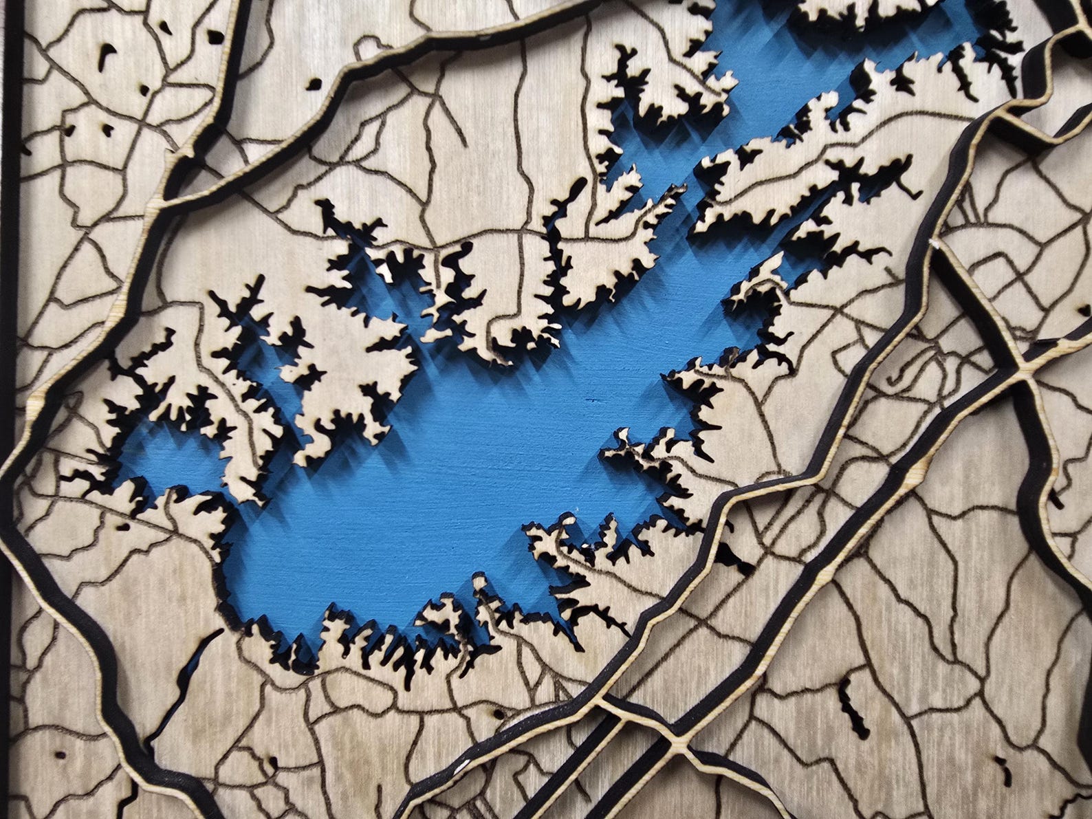 Lake Lanier Layered Map Svg, Lake Lanier Laser Map File, Lake Lanier 3d ...