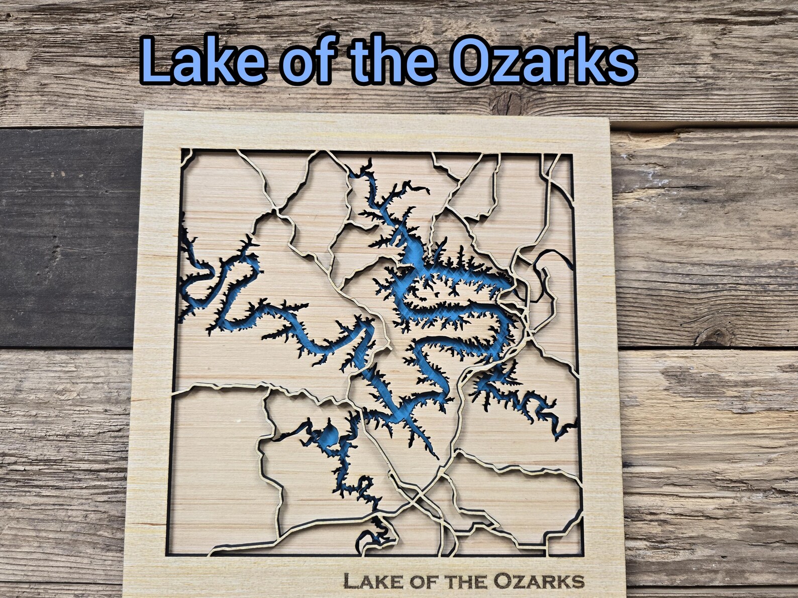 Lake of the Ozarks Layered Map Svg File, Layered Lake Svg, Lake of the ...