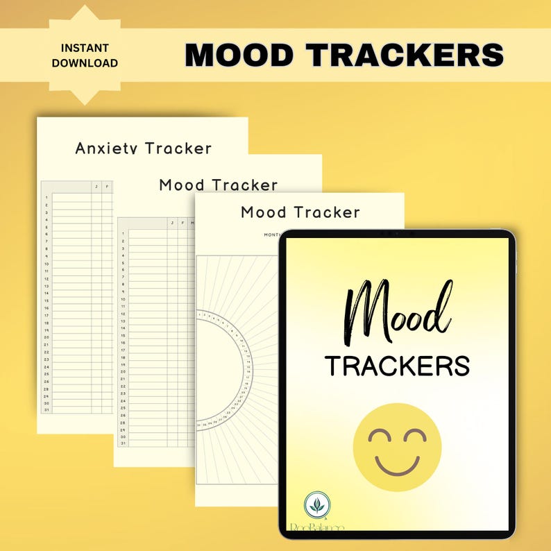 Digital Mood Tracker | Stress Tracker | Monthly & Weekly Emotion ...