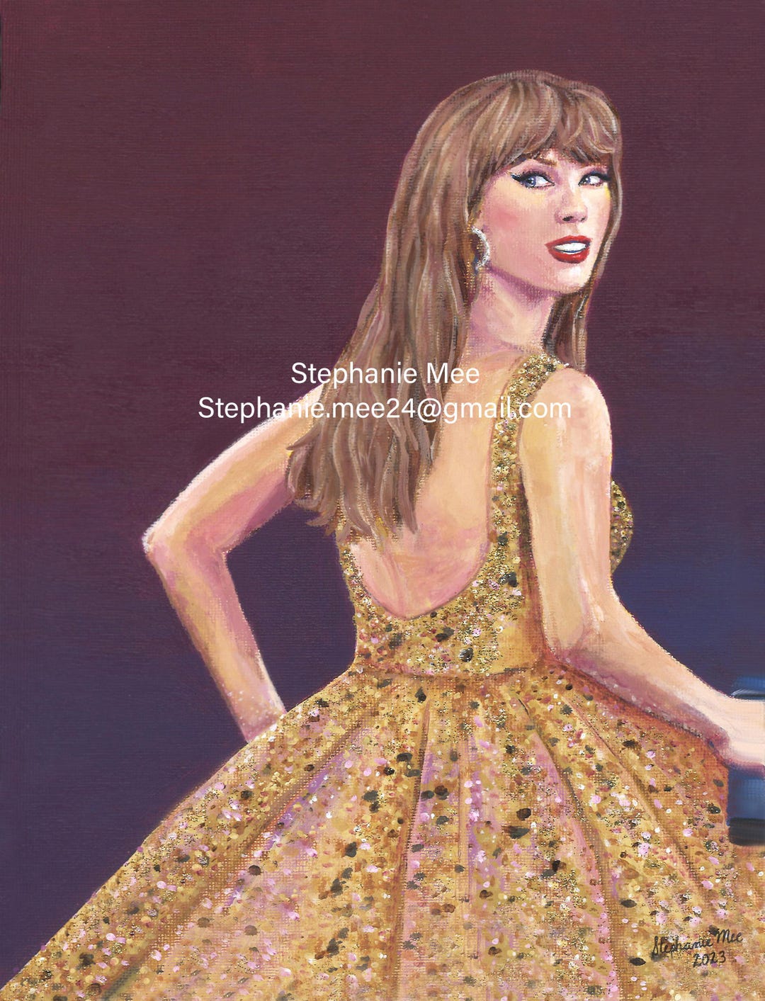 Taylor Swift Enchanted Eras Tour Painting Print - Etsy
