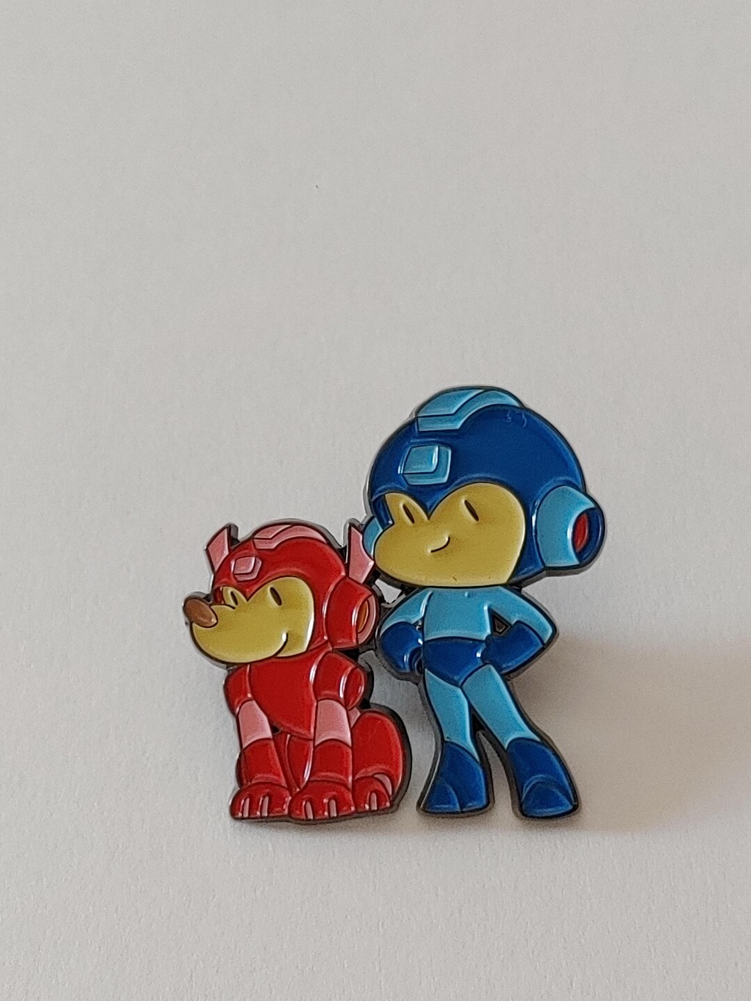 Mega Man and Rush Rockman Cute Chibi Anime Japan Enamel Pin Badge (new ...