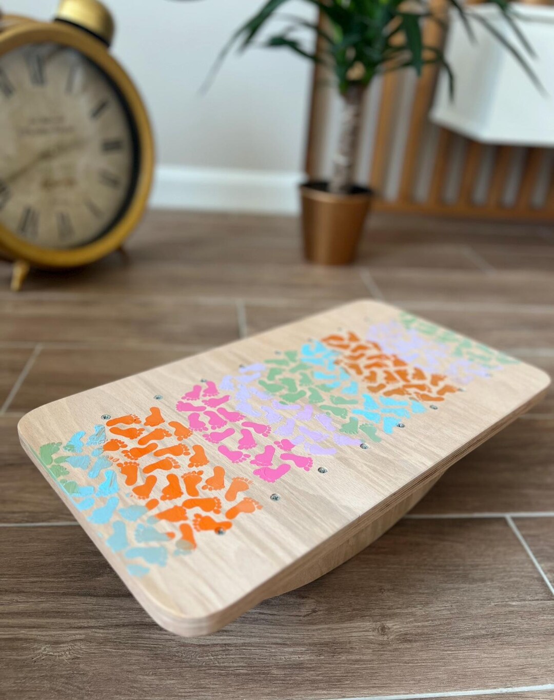 Wooden Montessori Balance Board, Waldorf, Curved Board, Swing Board ...