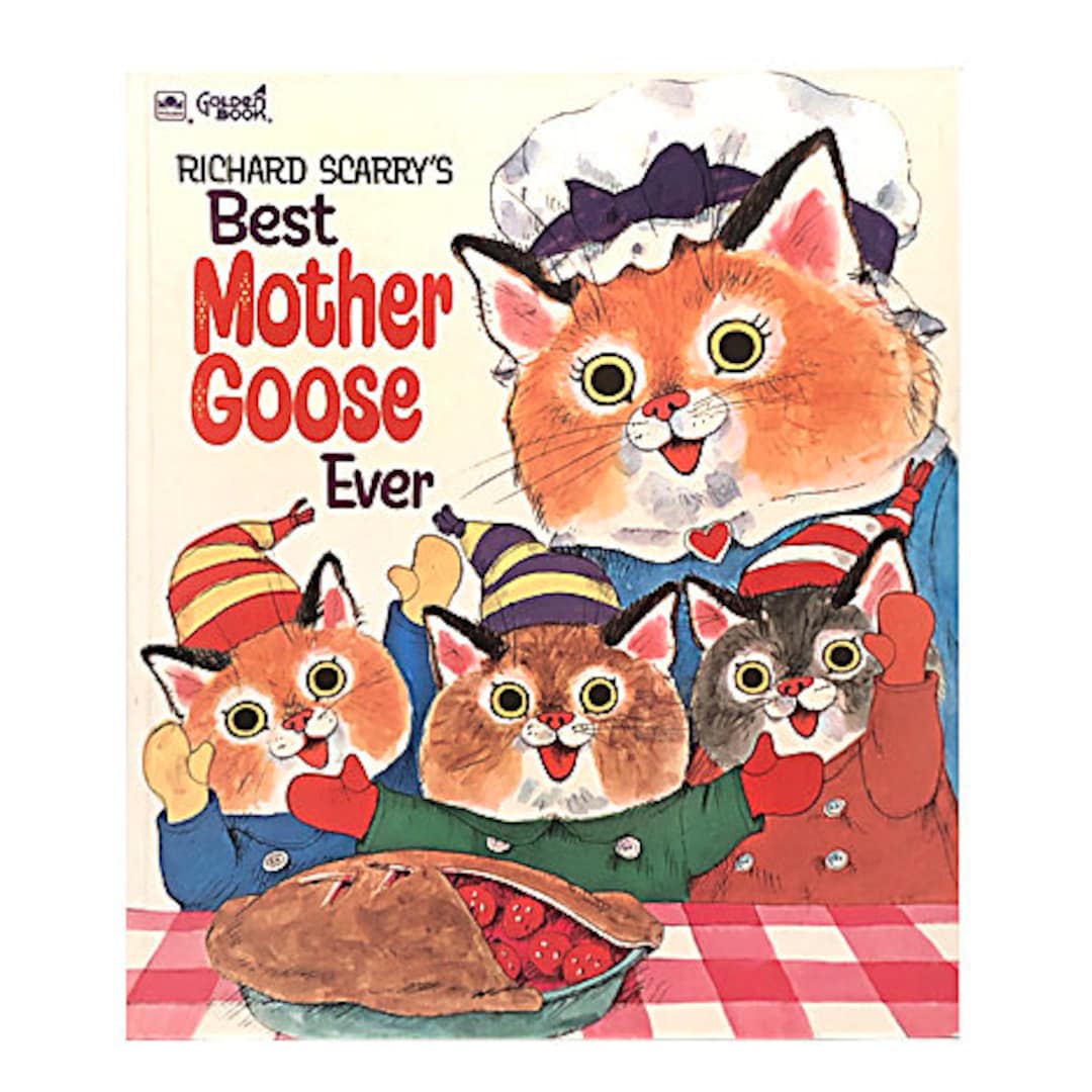 1970 Richard Scarry's Best Mother Goose Ever Large Golden - Etsy