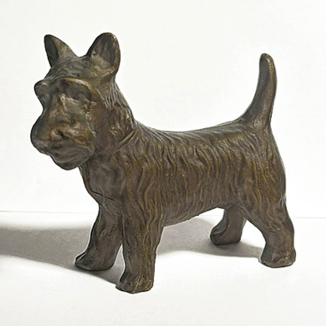 Vintage Cast Iron Scottie Dog Crescent Metal Works Scotty Dog Scottie ...