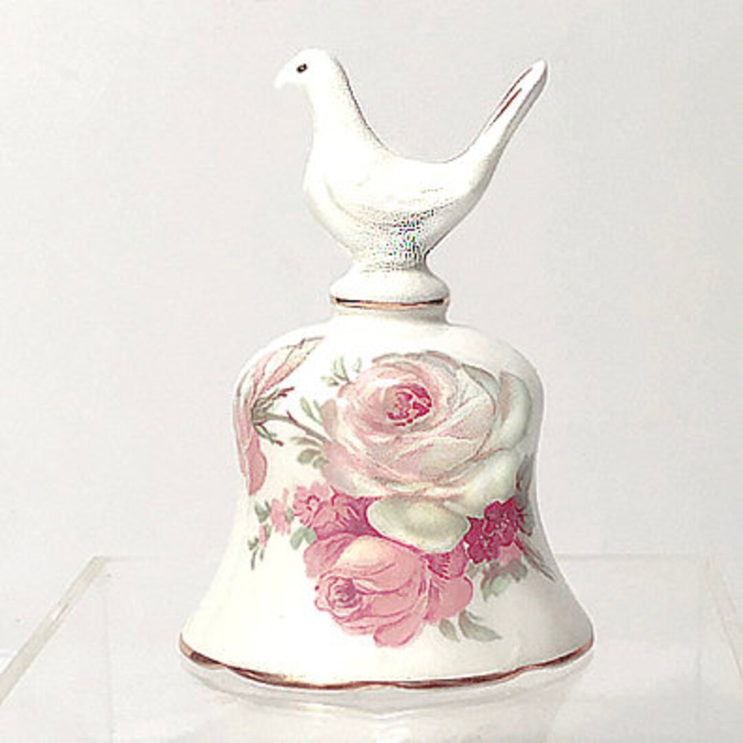 Royal Staffordshire China Bell With Bird Handle Staffordshire England ...