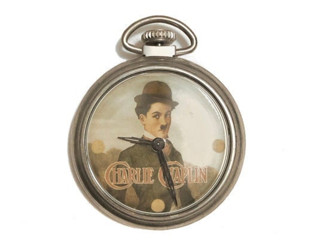 Vintage Charlie Chaplin Pocket Watch Charlie Chaplin Pocket Watch ...