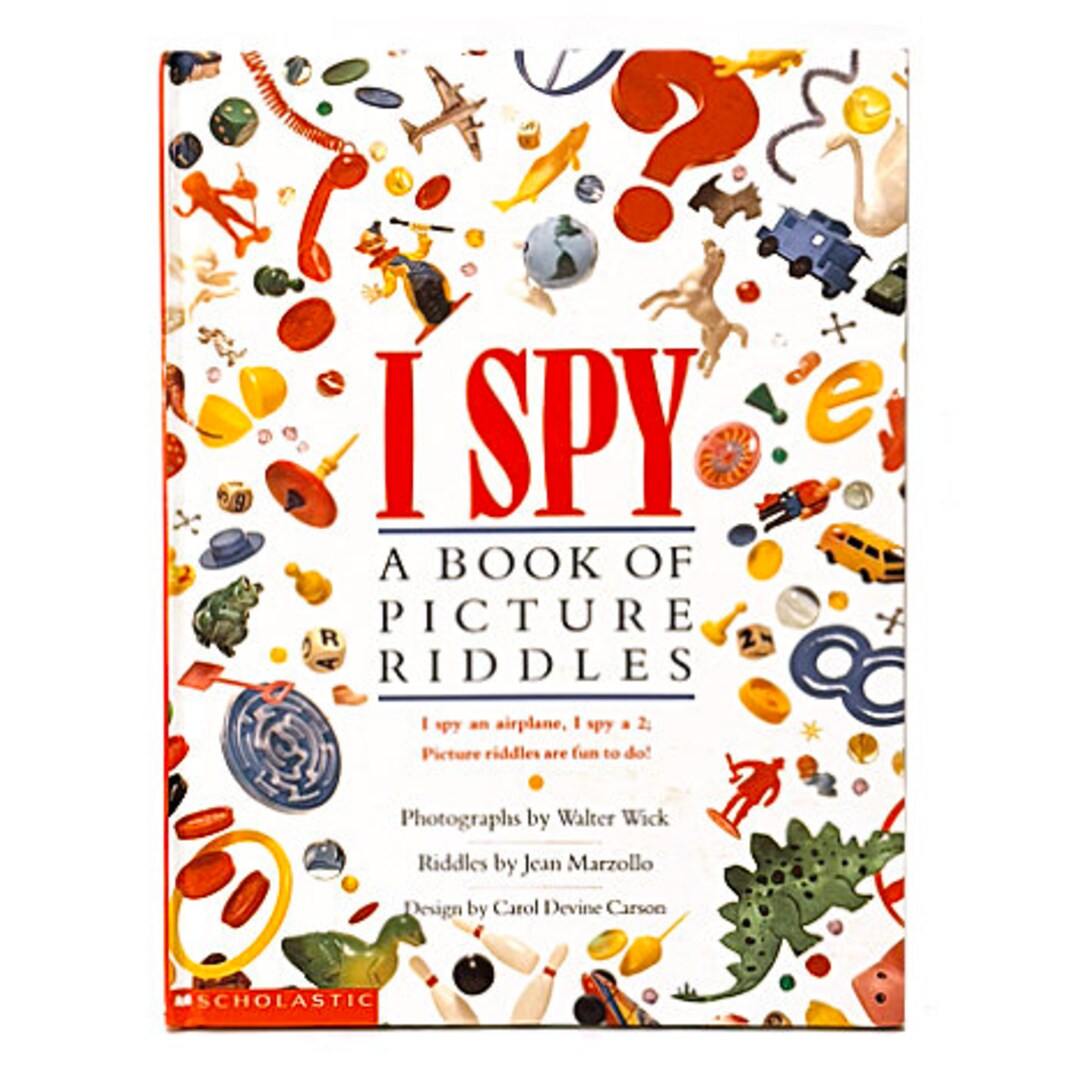 1992 I Spy, A Book of Picture Riddles Vintage I Spy Book Vintage ...