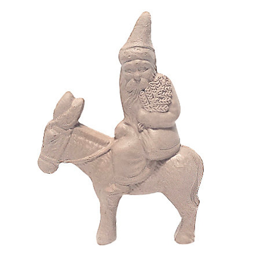 5 Santa Unfinished Resin Santa Made From Antique Chocolate Mold Ready ...