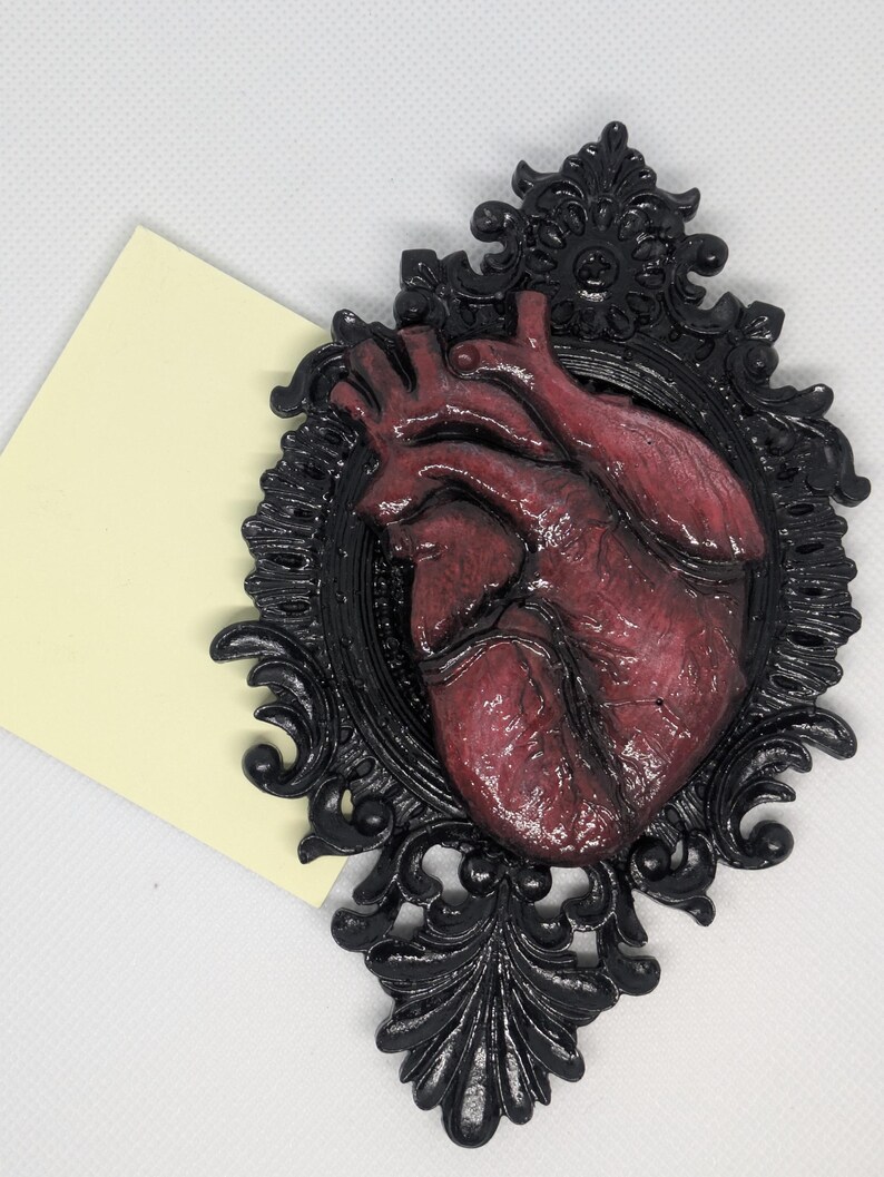 Painted Human Heart Magnet, Baroque Gothic Horror Decor - Etsy