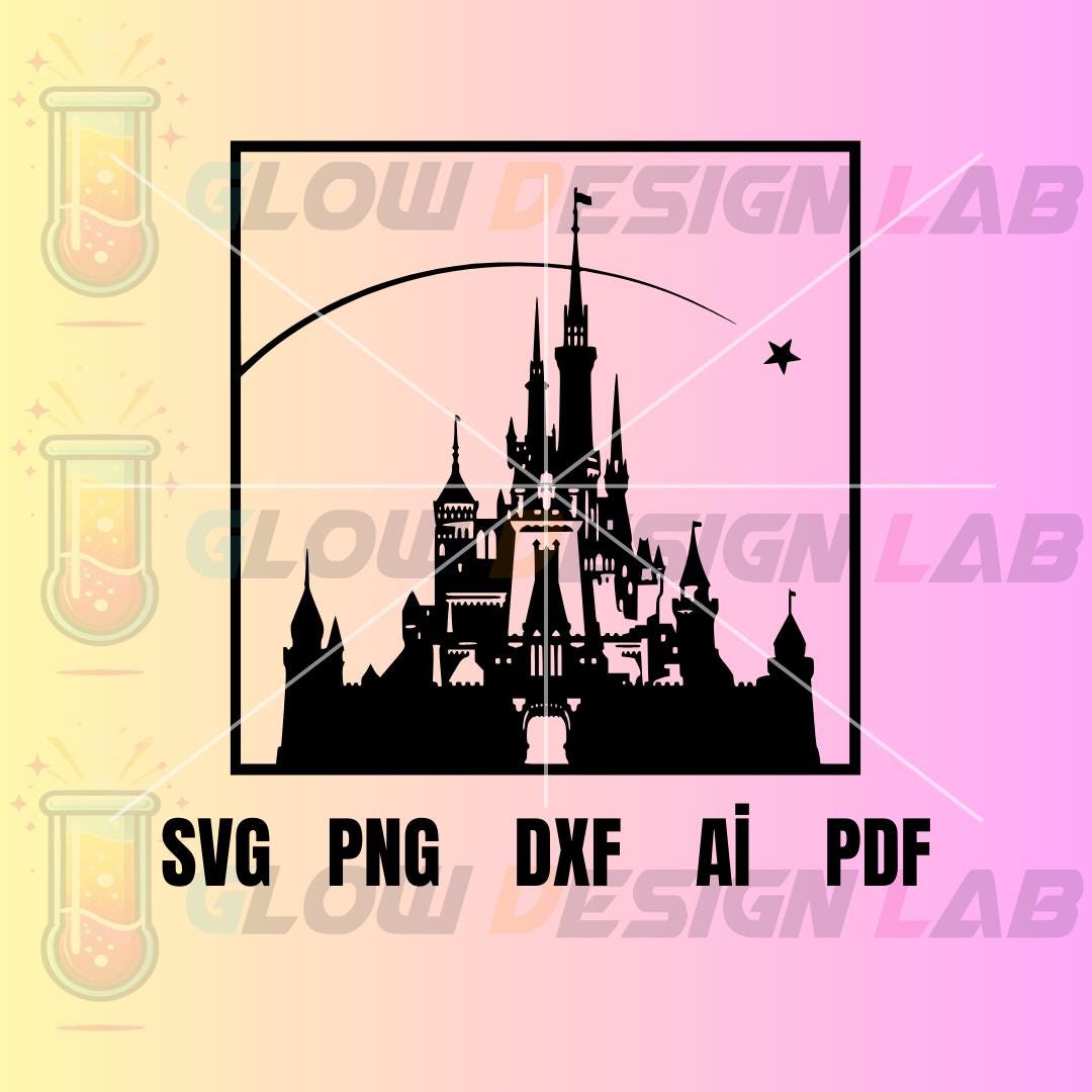 Disney Castle Svg Png Ai Craft Cut File Perfect for T-shirts, Mugs ...