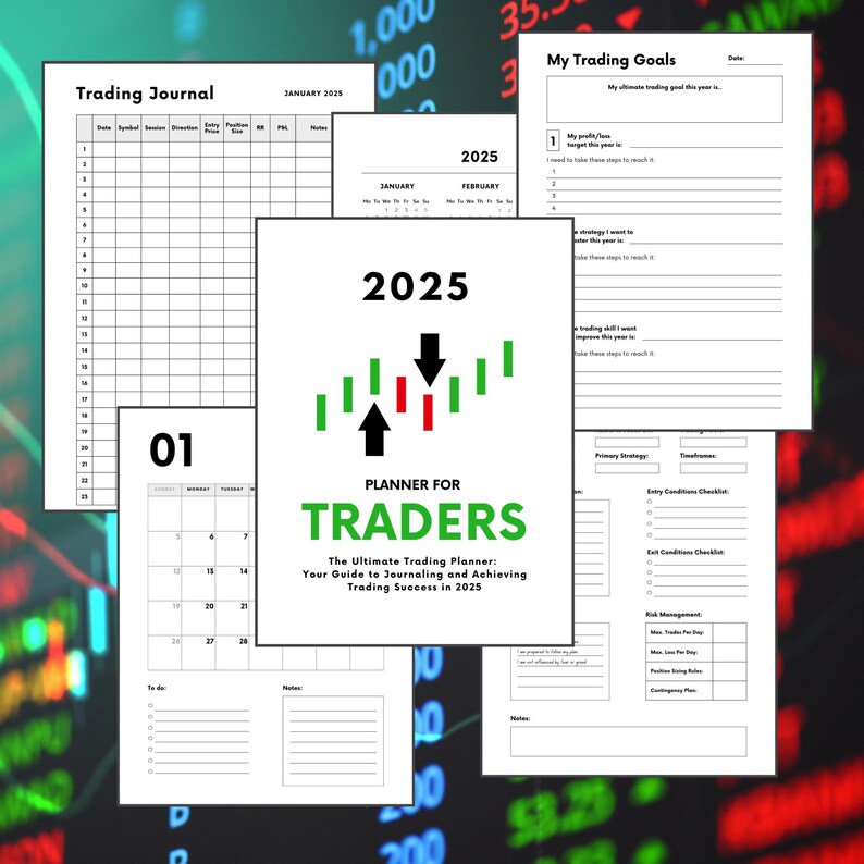 All-in-one Ultimate Trading Planner and Journal 2025 | Digital Download ...