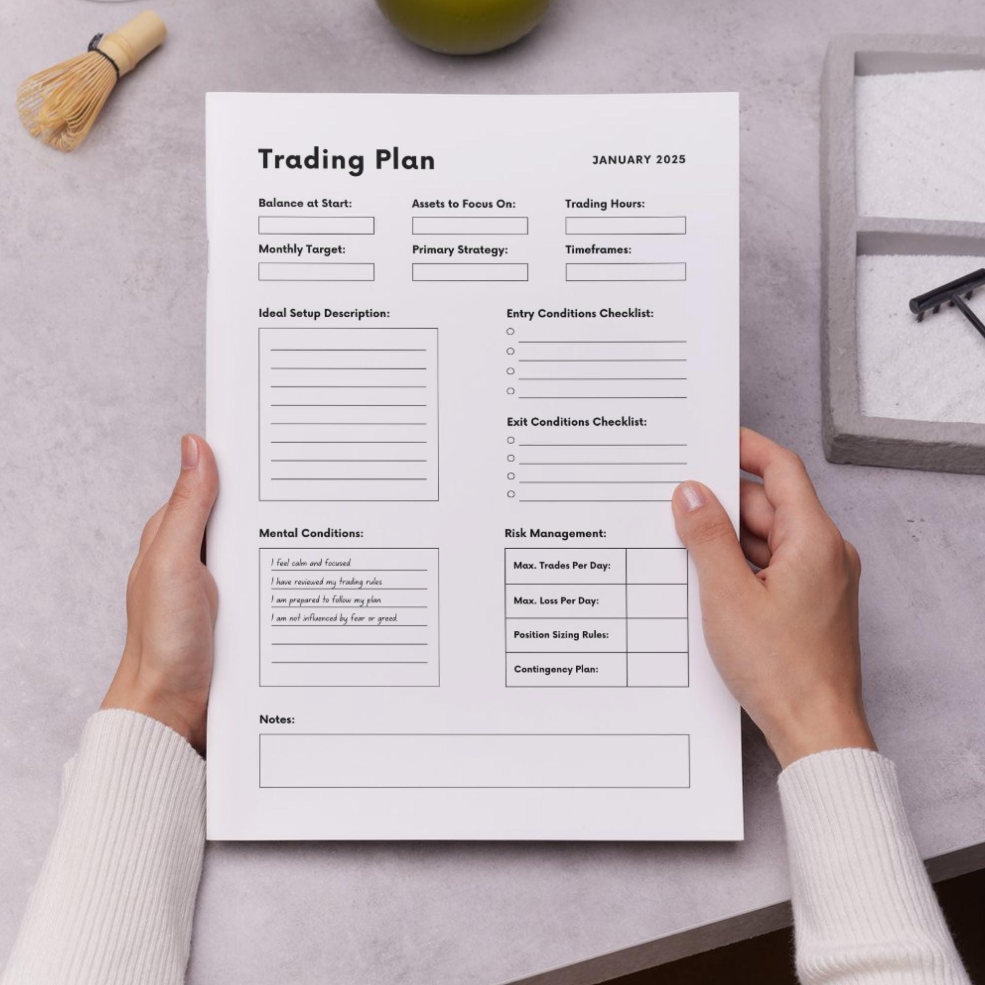 All-in-one Ultimate Trading Planner and Journal 2025 | Digital Download ...