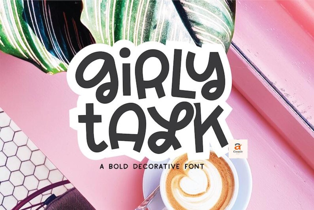Script Font, Cursive Font, Cricut Font, Handwritten Font, Girly Talk ...