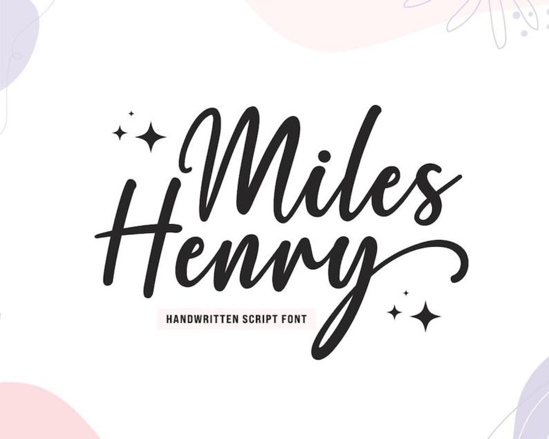 Script Font, Font With Tails, Cursive Font, Cricut Font, Handwritten ...