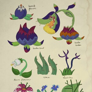 Wind Waker Botanical Guide - Wind Waker Inspired Art Print, Zelda Home ...