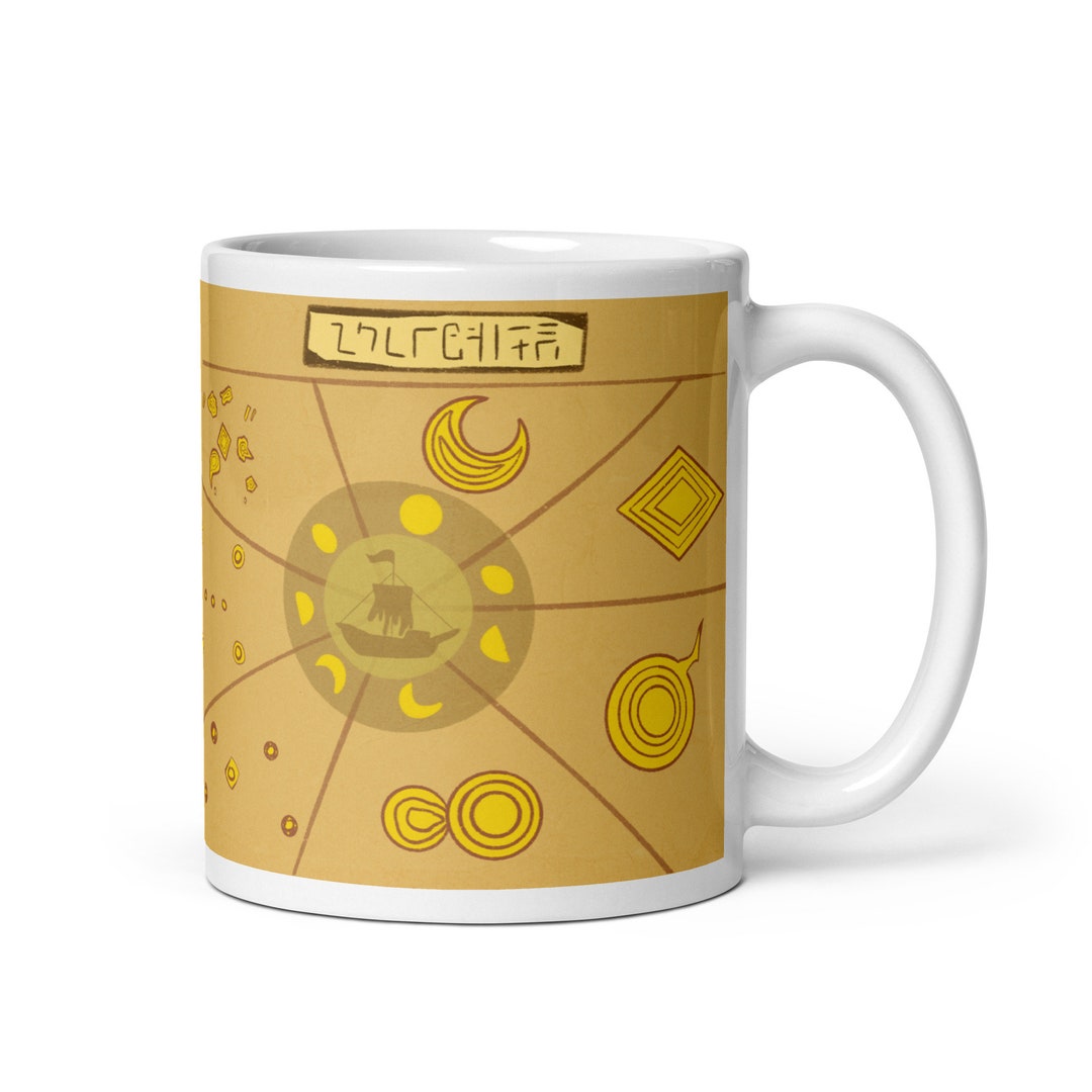 Ghost Ship Chart Mug Legend of Zelda: the Wind Waker Inspired Coffee ...