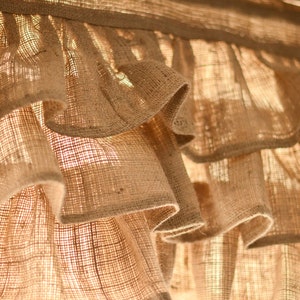 Burlap Ruffled Valance - Etsy