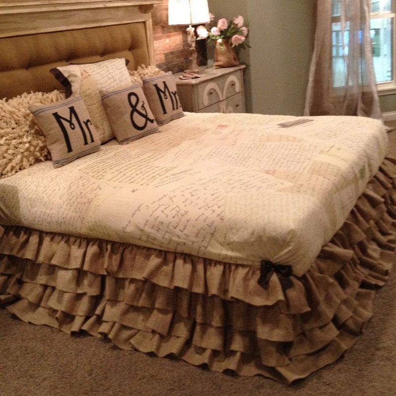 Burlap Bed Skirt - Etsy