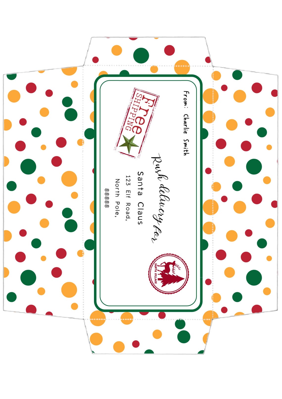 Santa Letter Template Kit: Customized Letter From Santa Claus, Nice ...