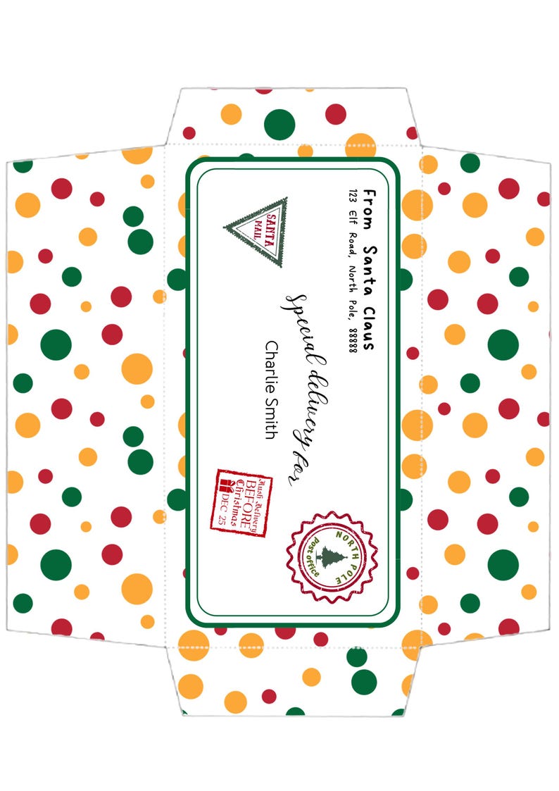Santa Letter Template Kit: Customized Letter From Santa Claus, Nice ...