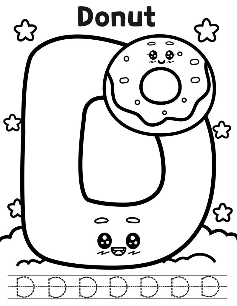 ABC Coloring Book | Alphabet Coloring Book PDF With Letter Tracing and ...