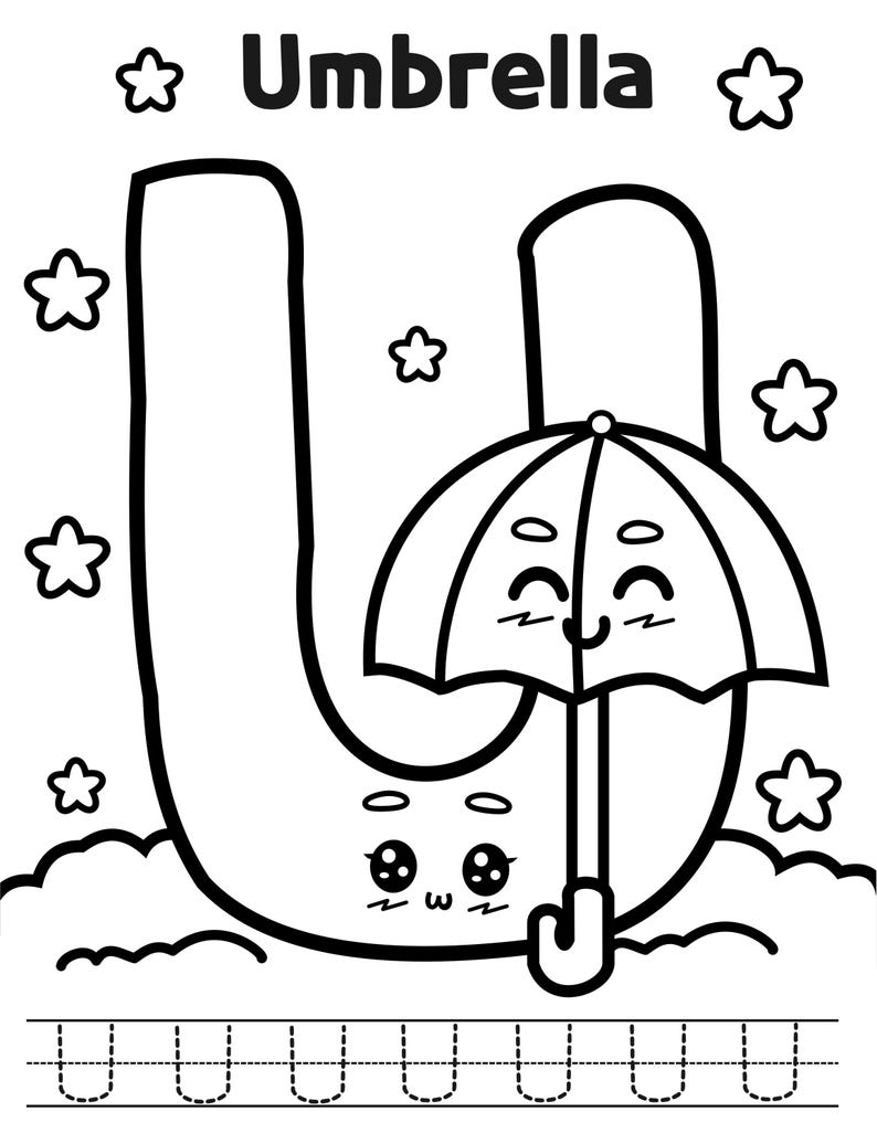 ABC Coloring Book | Alphabet Coloring Book PDF With Letter Tracing and ...