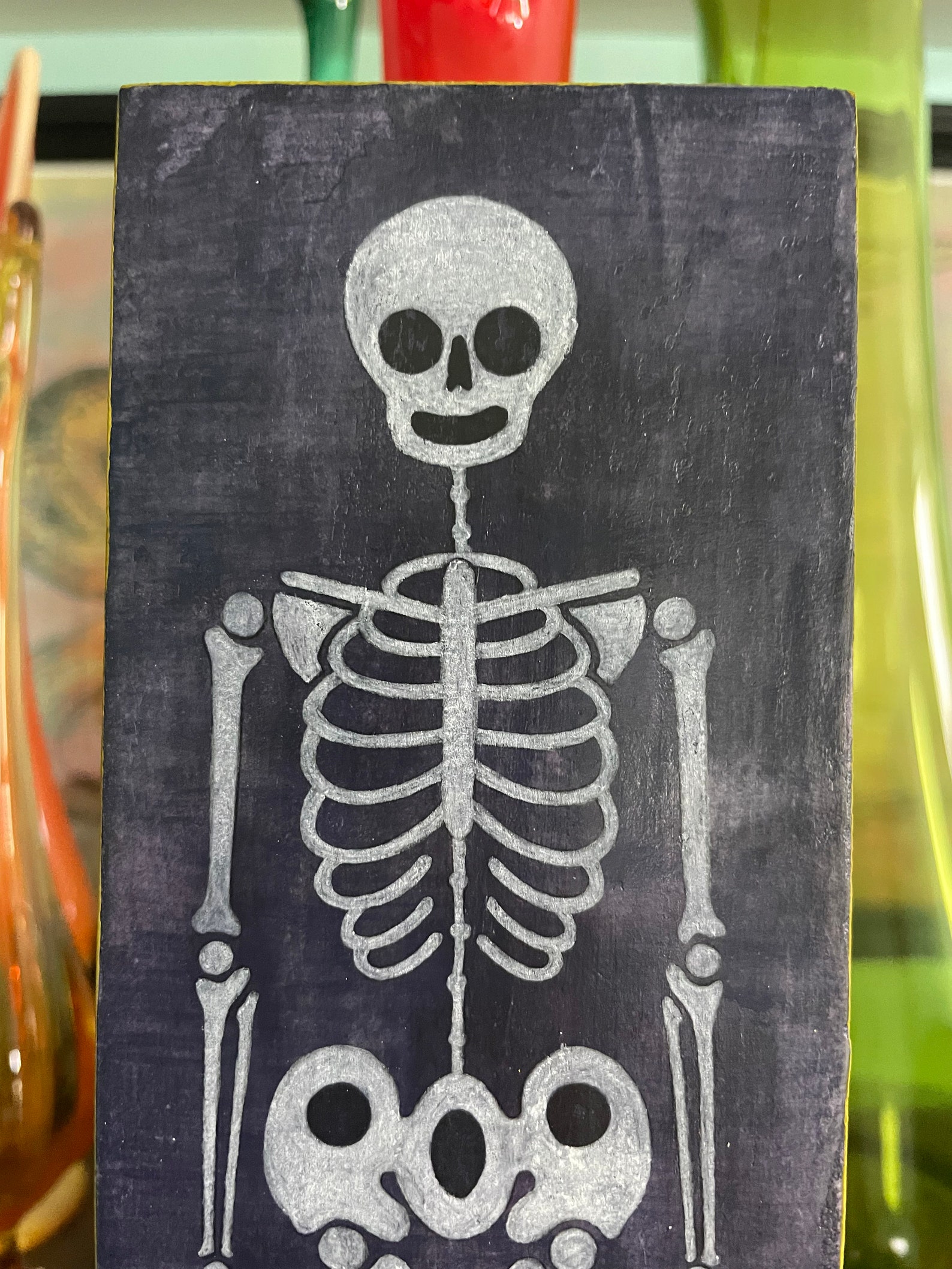 Original Art Skeleton Painting Vintage Rubberhose Style - Etsy UK