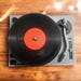 Retro Vinyl Record Coaster Set With Turntable Holder - Etsy