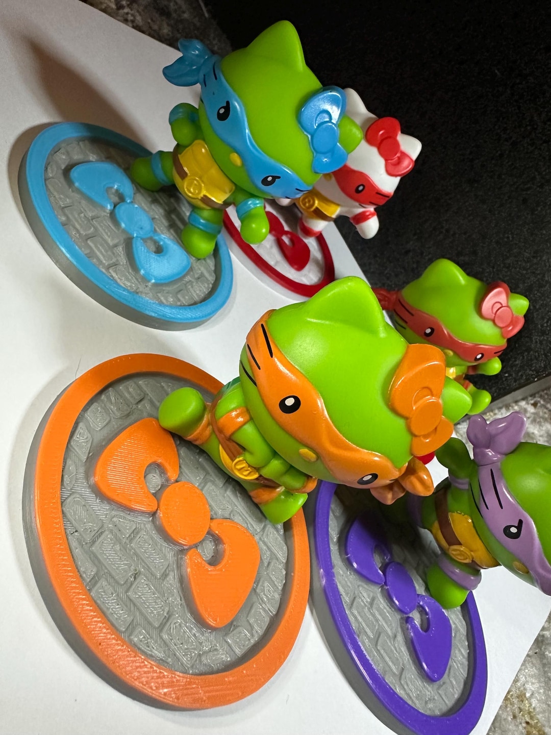 Hello Kitty Ninja Turtle Toy Stands Custom Display Base - Etsy