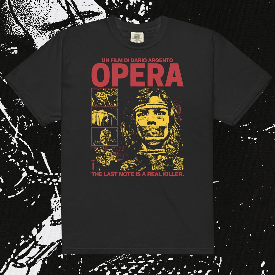 Opera Directed by Dario Argento Punk T Shirt: the Last Note is A Real ...