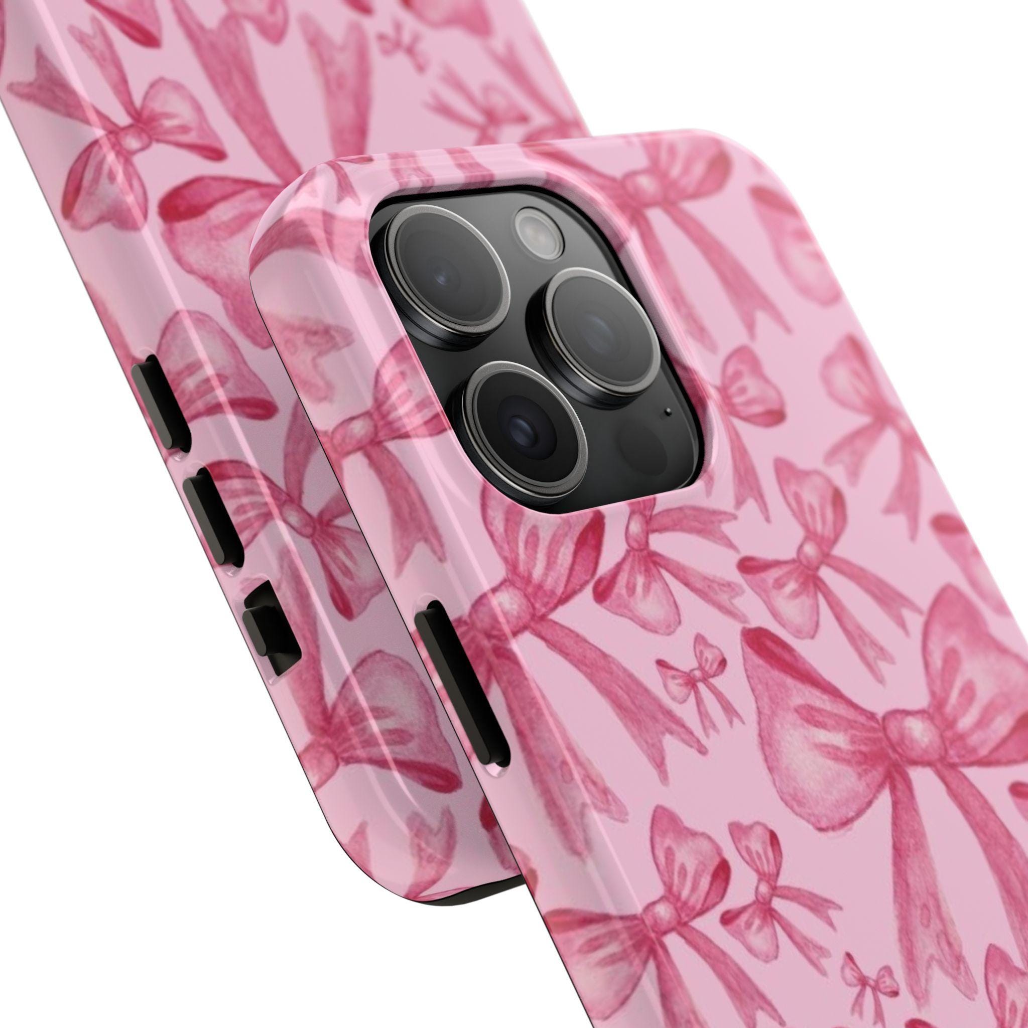 Pink Bows Inspired Tough Phone Case|valentines|gift|iphone|samsung ...