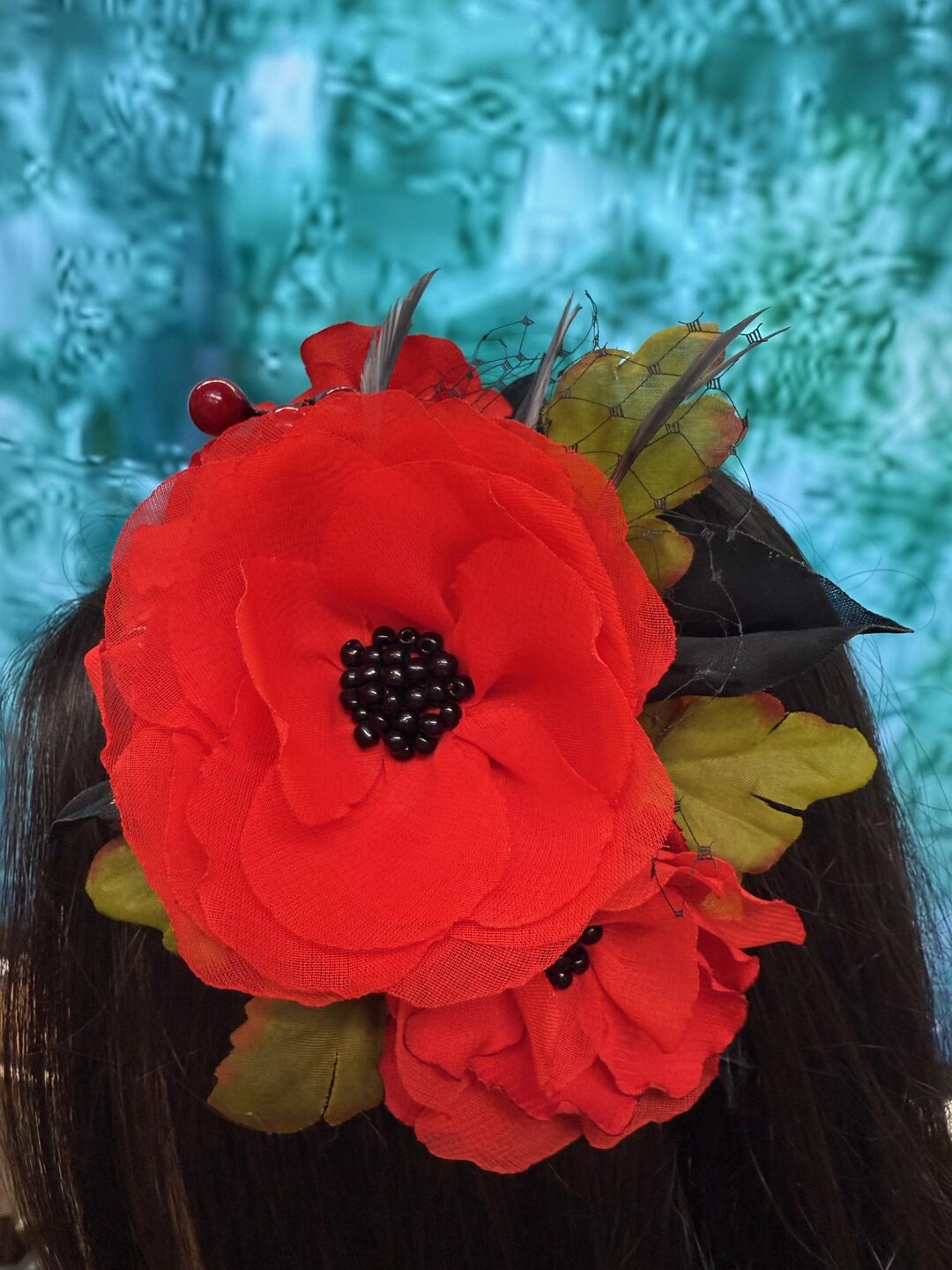 Beautiful Poppy Headband, Crown, Gift for Her - Etsy