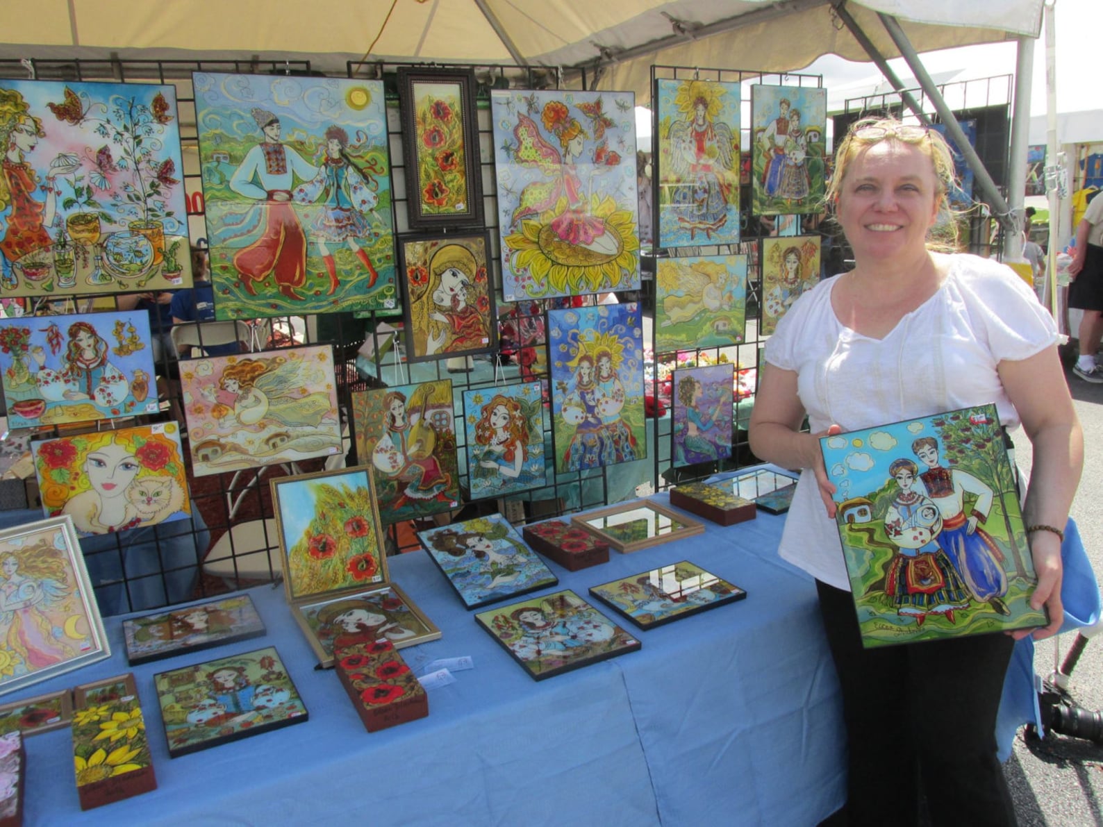 Sale Print Making Dinner Folk Art - Etsy