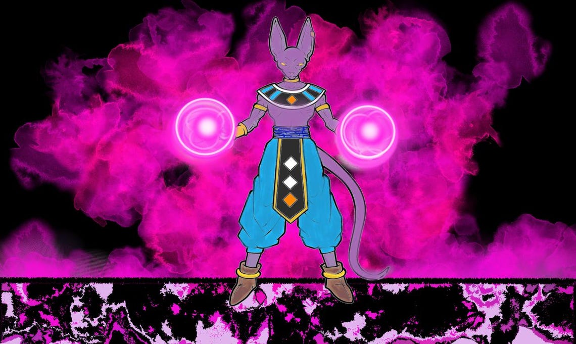 Custom Dragon Ball Z Collection. Beerus and Goku - Etsy