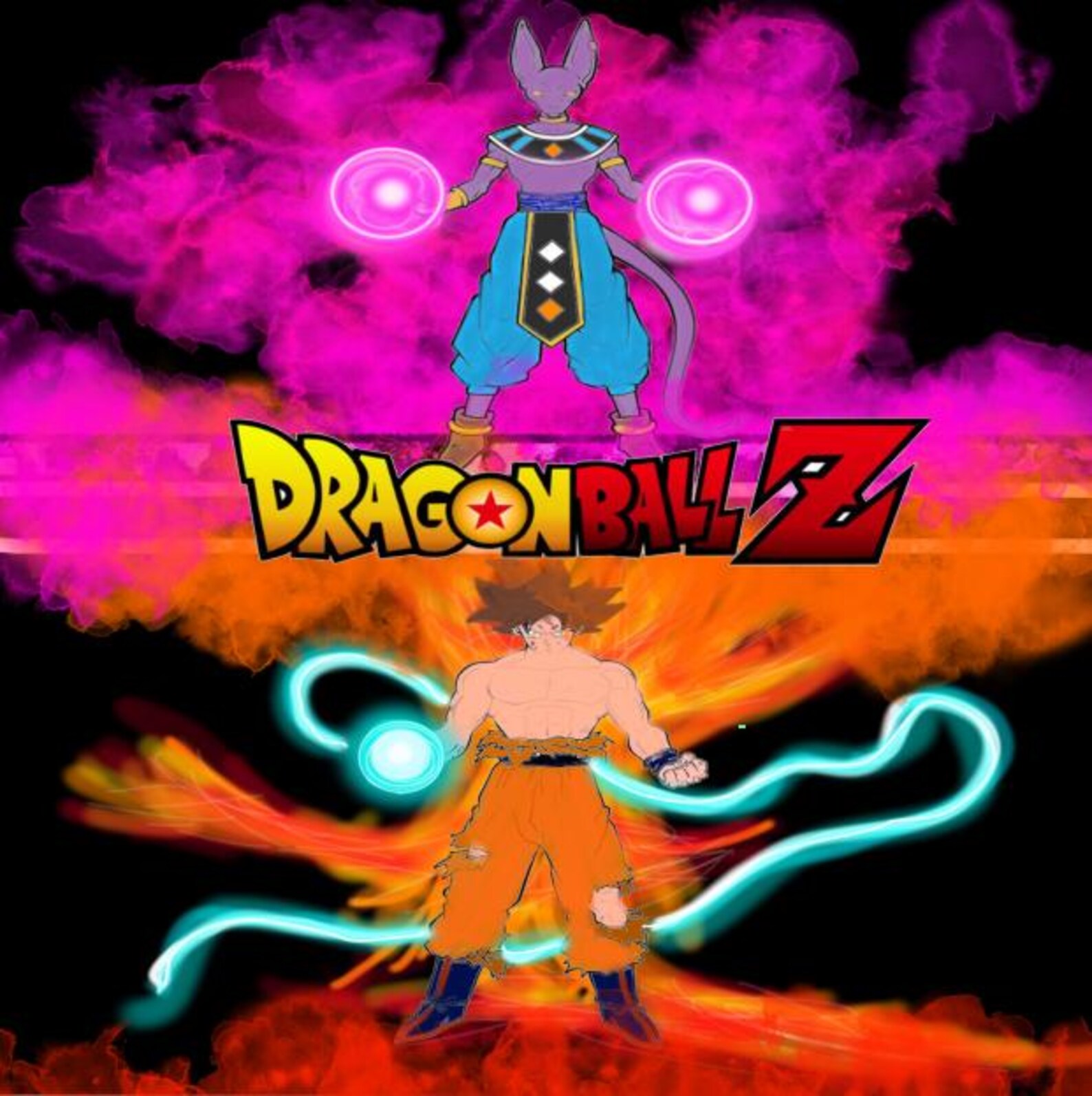 Custom Dragon Ball Z Collection. Beerus and Goku - Etsy