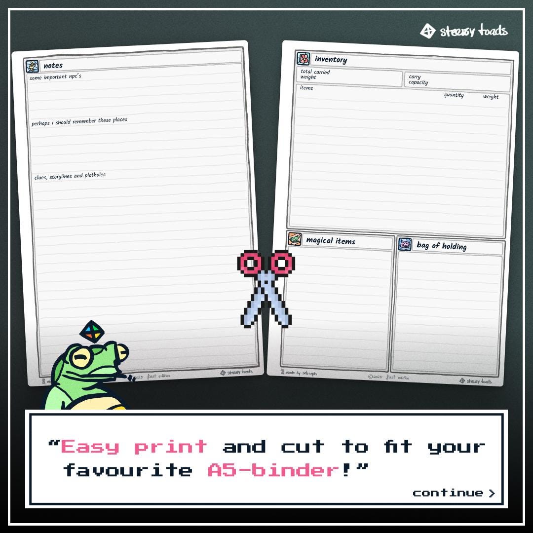 Spellslinger - Custom Dnd Character Sheet - A5 - for Digital or Print ...