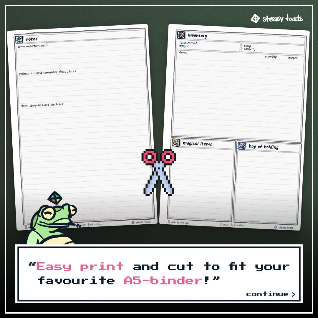 Draw Your Own! - Custom Dnd Character Sheet - A5 - for Digital or Print ...