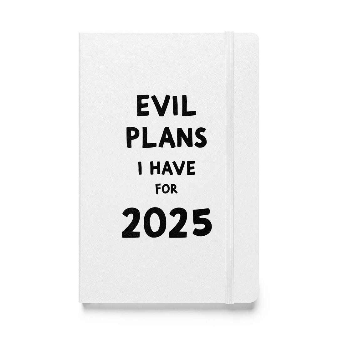 Evil Plans I Have for 2025 Hardcover Bound Notebook - Etsy