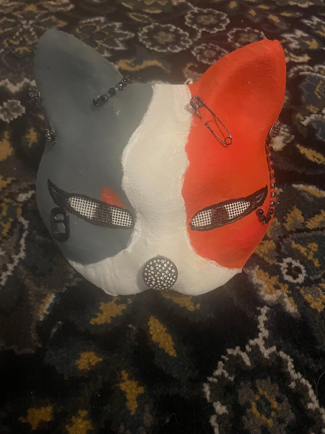 Emo Calico Cat Therian Mask - Etsy