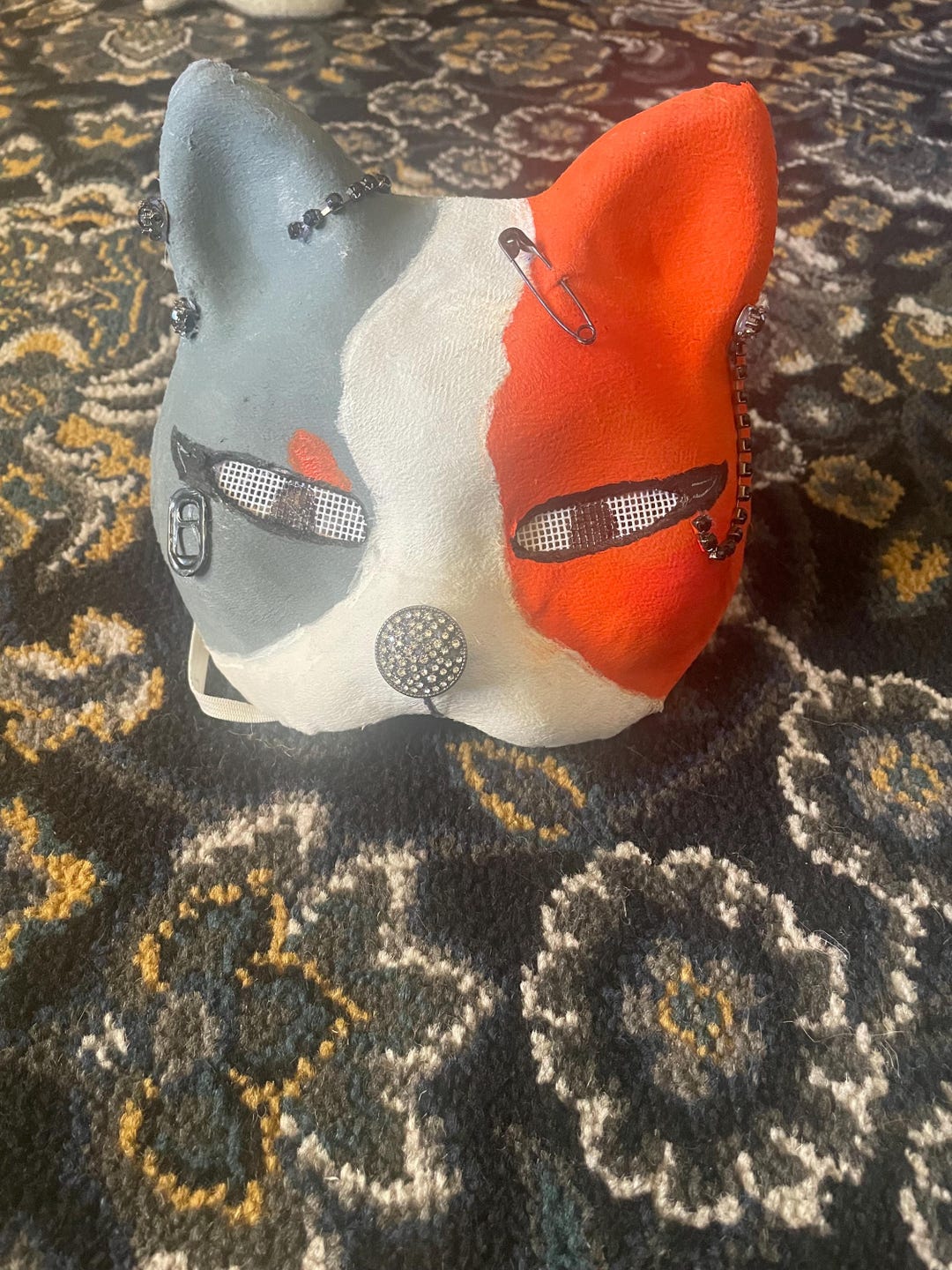 Emo Calico Cat Therian Mask - Etsy