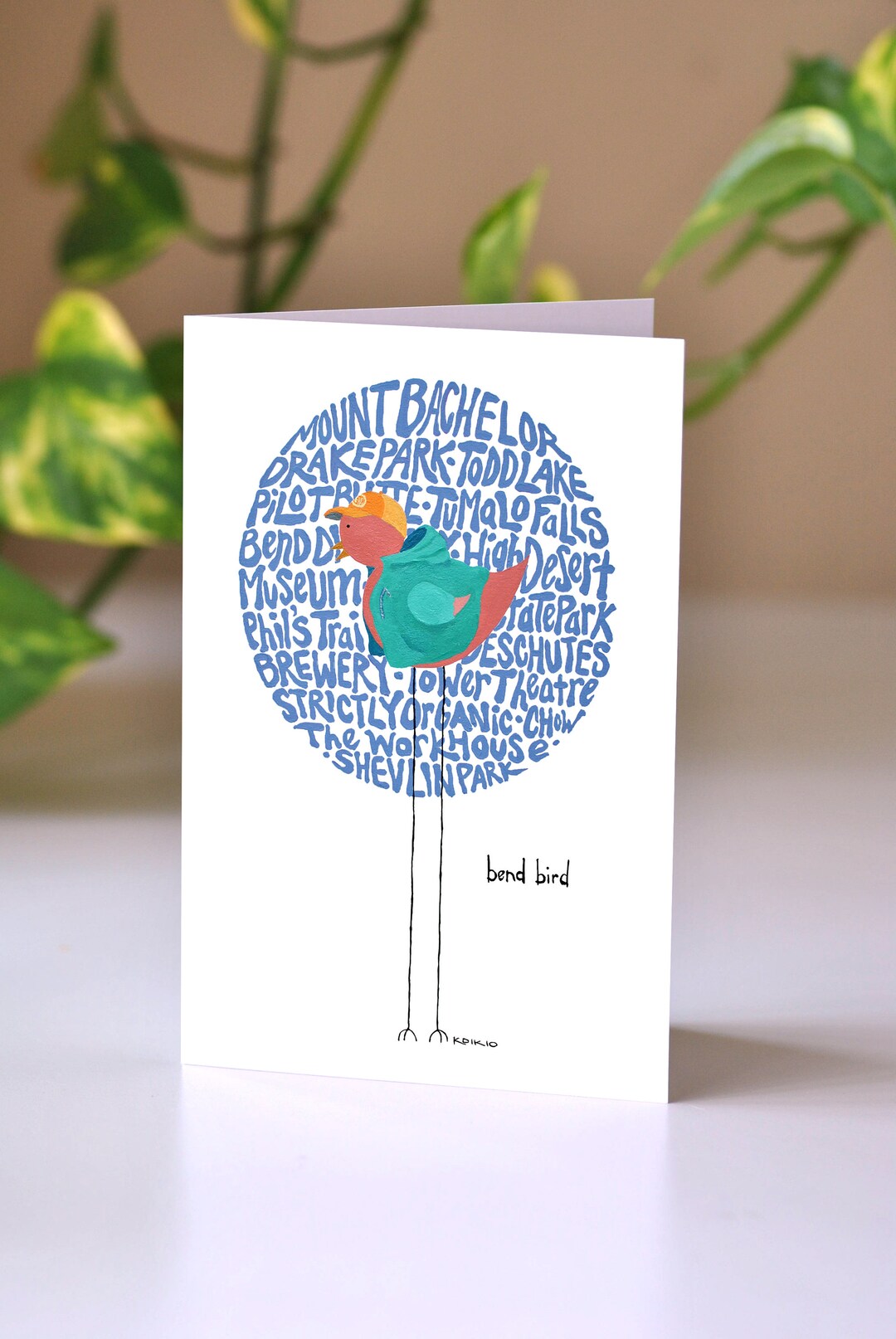 Bend Bird Greeting Card: Oregon Friend, Card for an Oregonian ...
