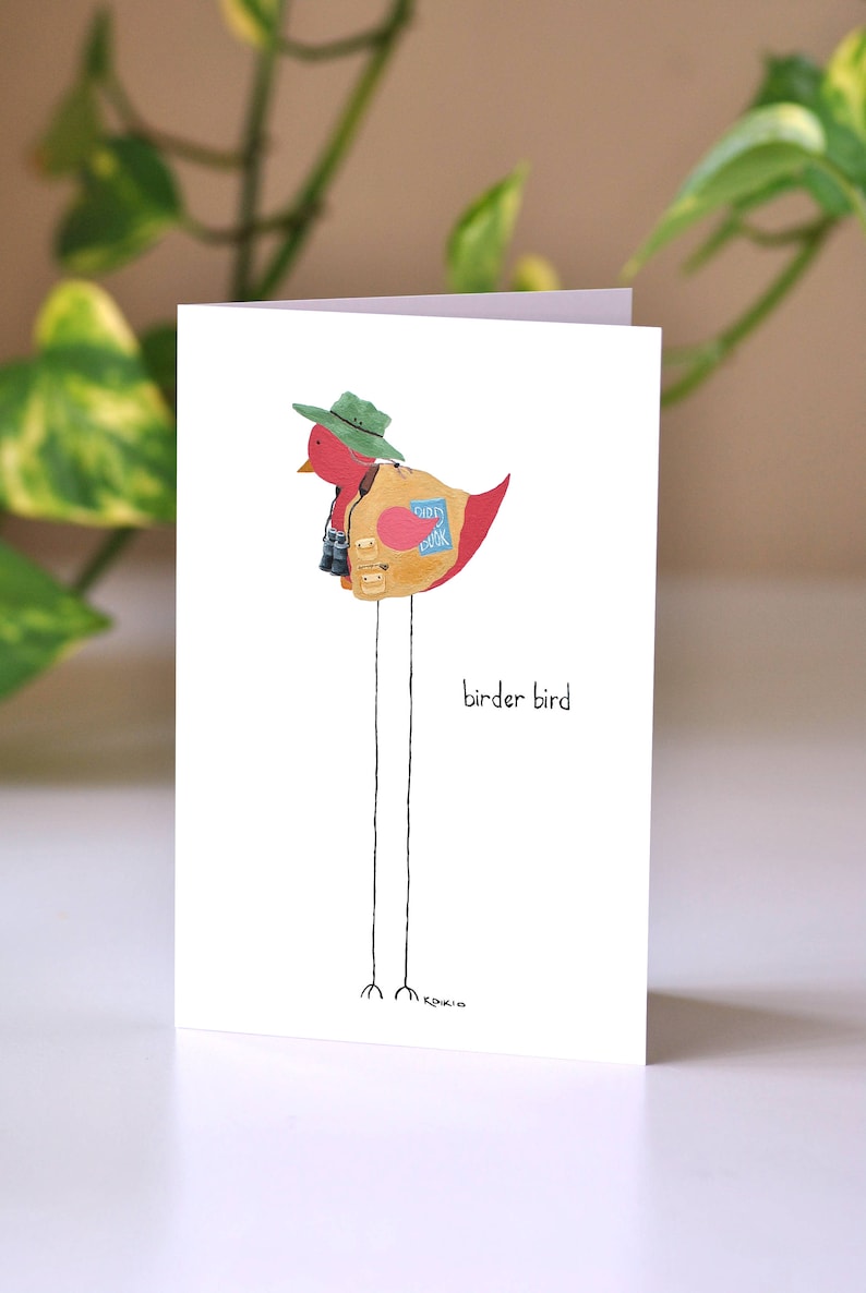 Birder Bird Greeting Card: Card for a Birder, Bird Lover Card, Birthday ...